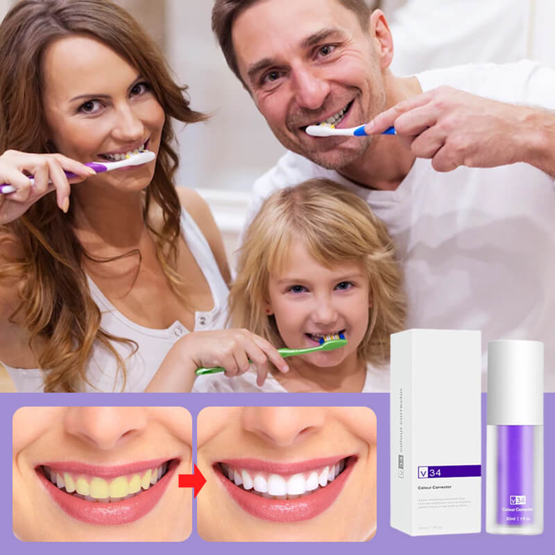 💗LETZTER TAG AKTION - 50% RABATT💗Lila Zahnpasta zur Zahnaufhellung ...